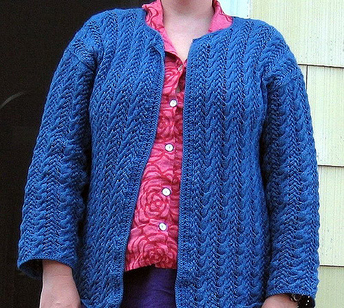 Ravelry: Cables and Lace Cardigan pattern by Karen Connor