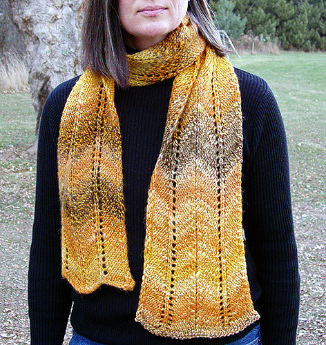 Ravelry: Chevron Scarf pattern by Brenda of Molecular Knitting