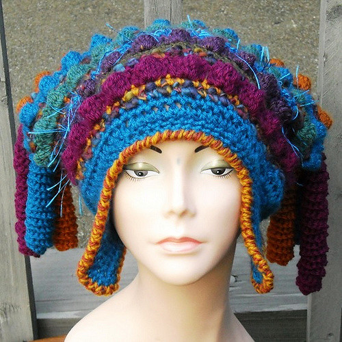 Ravelry: Freeform/Freestyle Crochet Hat with Earflaps pattern by ...