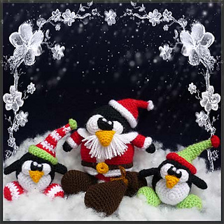 Ravelry: Santa Tux and his Elves pattern by Paola Navarro
