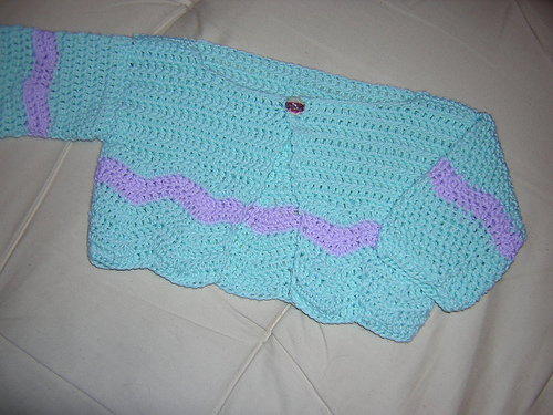 Ravelry: Charlie Brown Baby Cardigan pattern by Kat Pullen