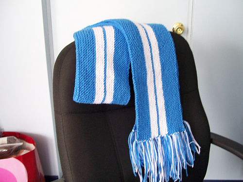 Ravelry: Racing Stripes Scarf pattern by Jennifer Cohen & Julian Fox
