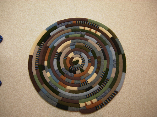 Ravelry: Labyrinth Circle Rug pattern by Leigh Radford