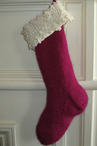 Ravelry: Cozy Christmas Stocking pattern by Sonya Philip