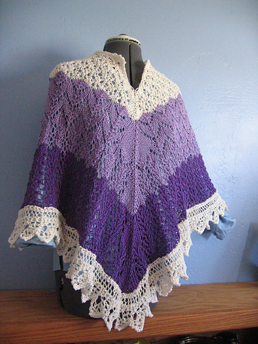 Ravelry: DK Weight Victorian Lace Poncho pattern by Michelle Ciccariello