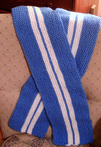 Ravelry: Racing Stripes Scarf pattern by Jennifer Cohen & Julian Fox