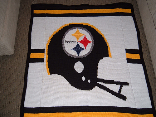Ravelry: NFL Steelers Afghan pattern by Patricia Marks