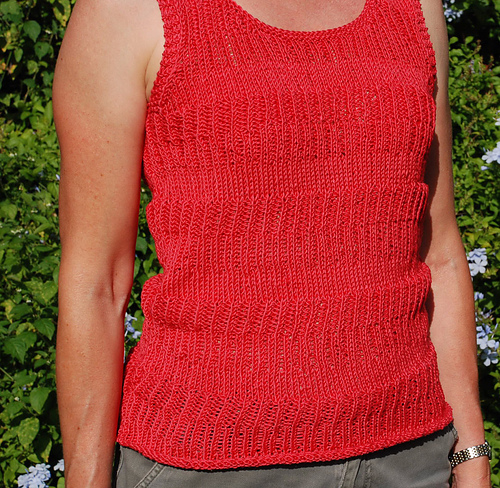 Ravelry: 95-25 Fitted Top with Pattern pattern by DROPS design