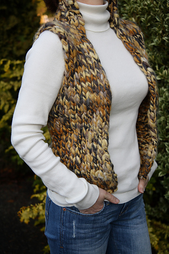 Ravelry: Super Bulky Outer Vest pattern by Lisa Ellis