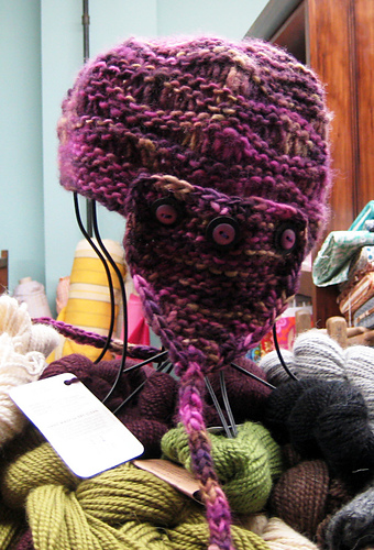 Ravelry: Drop Stitch Hat with Button-On Ear Flaps pattern by Sami Kaplan