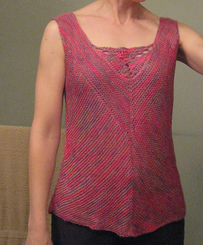 Ravelry: P90 Diagonal Triangle Tank/Tee pattern by Iris Schreier
