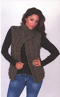 Ravelry: Women's Chunky Cabled Vest pattern by Amy Polcyn