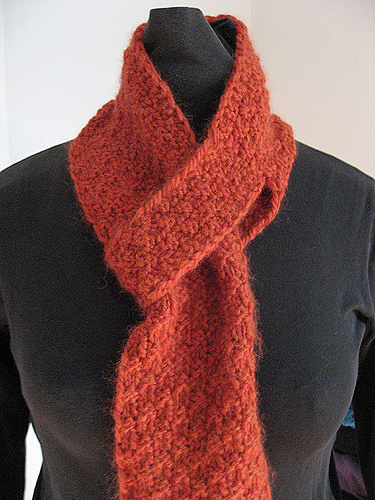Ravelry: Moss Stitch Loop Scarf pattern by Jeri Riggs