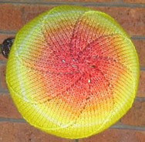 Ravelry: Top Down Pinwheel Beanie pattern by StitchyMama