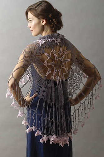 Ravelry: Floral Circular Wrap pattern by Kristin Omdahl