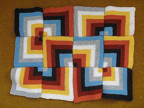 Ravelry: 33 L Blocks Blanket pattern by Debbie Bliss