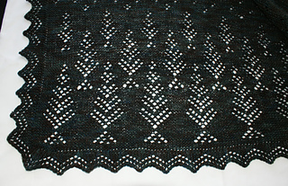 Ravelry: Snow Forest Lace Stole pattern by Katie Nagorney and Ann Swanson