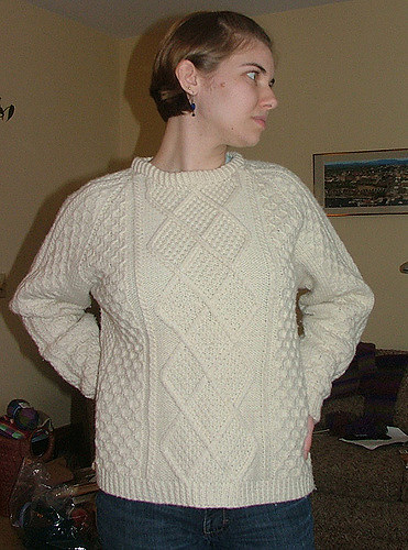 Ravelry: 8003-516 Women's Irish Pullover pattern by Eleanor C. Bernat