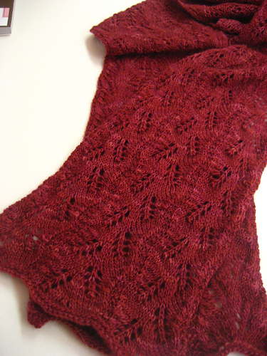 Ravelry: Leaf Lace Scarf pattern by Janet D. Russell