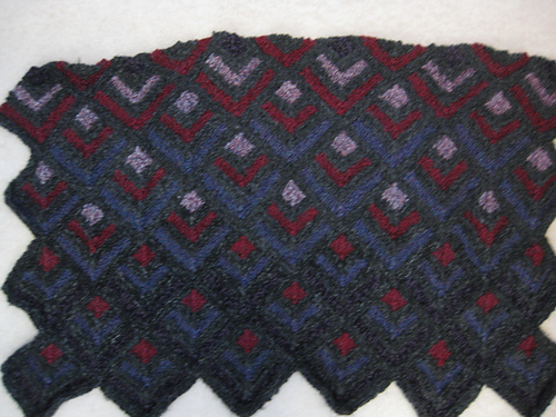 Ravelry: Mitered Afghan #1215 pattern by Lion Brand Yarn