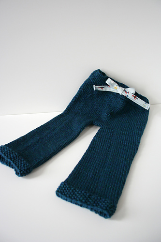 Ravelry: Baby's Denim Drawstring Pants pattern by Joelle Hoverson