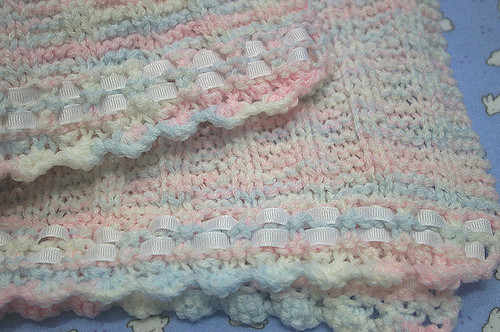 Ravelry: Ribbon Edged Blanket pattern by Cheryl Chow