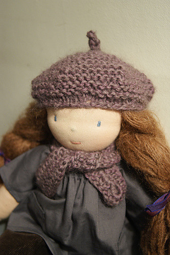Ravelry: Béret au point mousse pour poupée PM pattern by fredemickadeletc