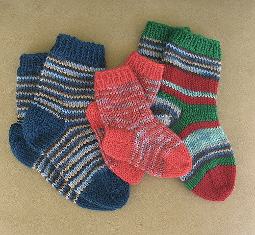 Ravelry: Child's Two Color Socks pattern by Lion Brand Yarn