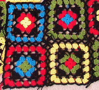 Ravelry: 4. Medium Squares - Scrap pattern by Anne Halliday