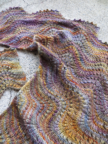 Ravelry: Glass Beach Shawl pattern by verybusymonkey