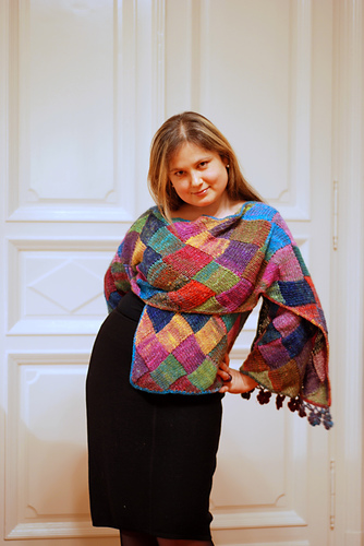 Ravelry: Parisian Entrelac Wrap pattern by Nicky Epstein