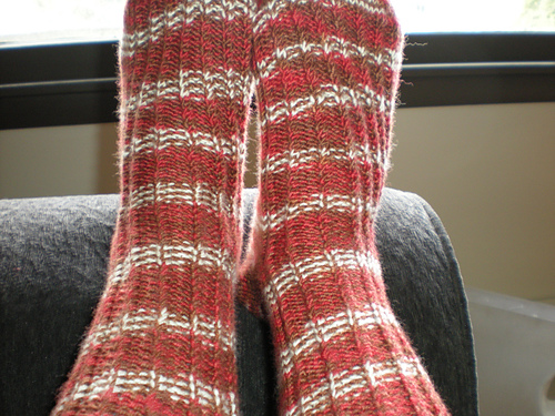 Ravelry: Mock Cable Rib Socks pattern by Jen Lucas