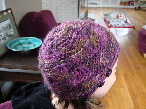 Ravelry: Drop Stitch Hat with Button-On Ear Flaps pattern by Sami Kaplan