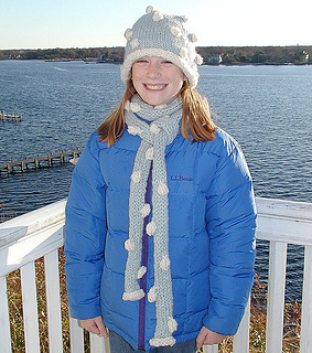Ravelry: Snowball Hat & Scarf pattern by Sarah Punderson