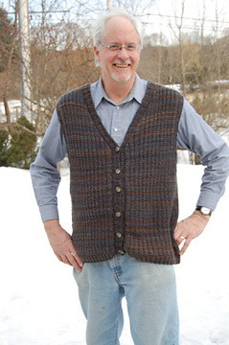 Ravelry: Man's Brioche Vest pattern by Erica Alexander