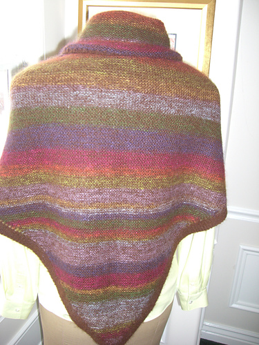 Ravelry: Everylastbit Kidsilk Haze shawl pattern by Susan Isbell