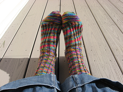 Ravelry: Mock Cable Rib Socks pattern by Jen Lucas