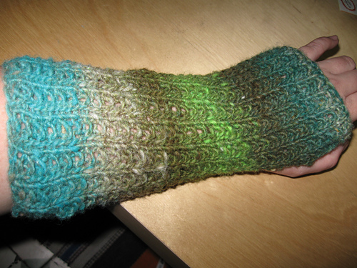 Ravelry: Broken Rib Fingerless Gloves pattern by Sharon Gefen