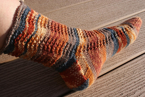 Ravelry: Giles Wavy Socks pattern by Anne Campbell