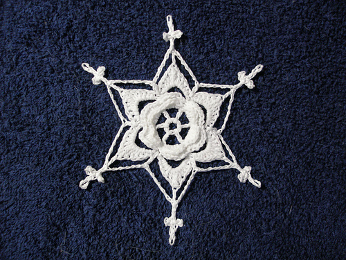 Ravelry: Irish Rose Snowflake pattern by Marika Simon