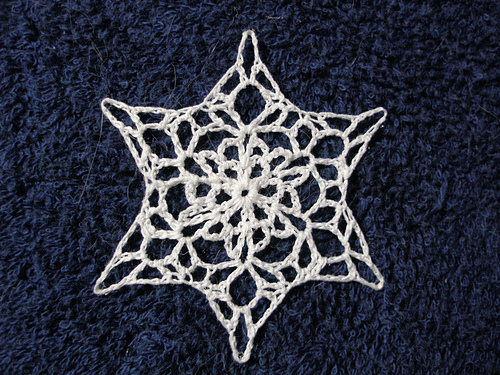 Ravelry: Lacy Chains Snowflake pattern by Julie A Bolduc