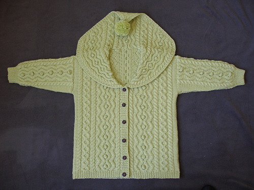 Ravelry: Aran Coat with Large Collar pattern by Debbie Bliss
