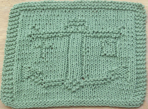 Ravelry: Naval Anchor Knit Dishcloth Pattern pattern by Lisa Millan