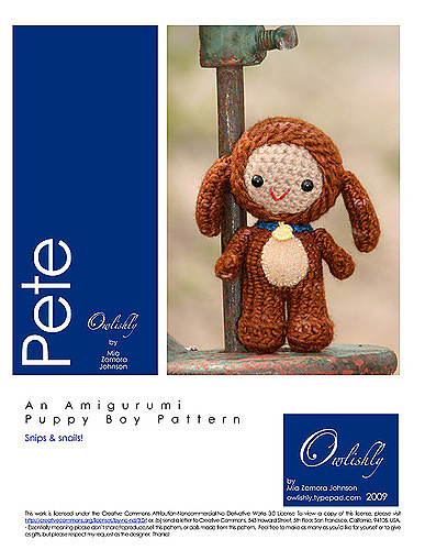 Ravelry: Pete the puppy boy pattern by Mia Zamora Johnson