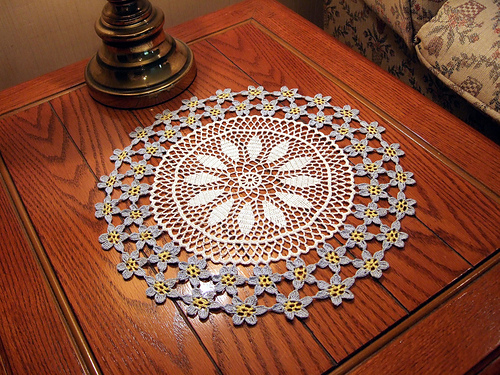 Ravelry: Forget-Me-Not Doily #6403 pattern by American Thread Company