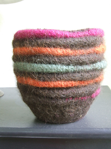 Ravelry: Knit & Felted Flower Pot pattern by Maggie Pace