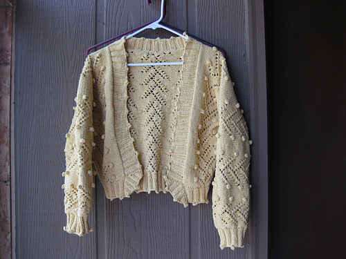 Ravelry: Lace Sweater / Lace Bobble Jacket pattern by Debbie Bliss