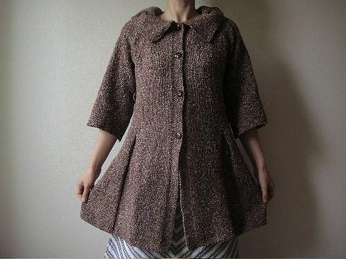 Ravelry: p.8 Jacket with box pleats pattern by Kazunori Kusaka (日下和則）