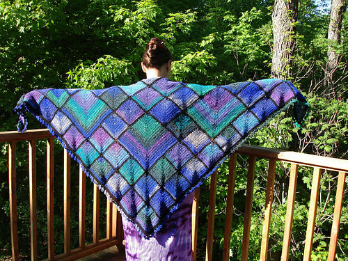 Ravelry: Mitered Square Shawl pattern by Carlene Paquette