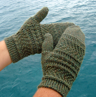 Ravelry: Sideways Gansey Style Mittens pattern by Terry Morris